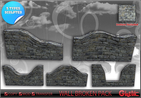Second Life Marketplace - [G] Wall broken pack